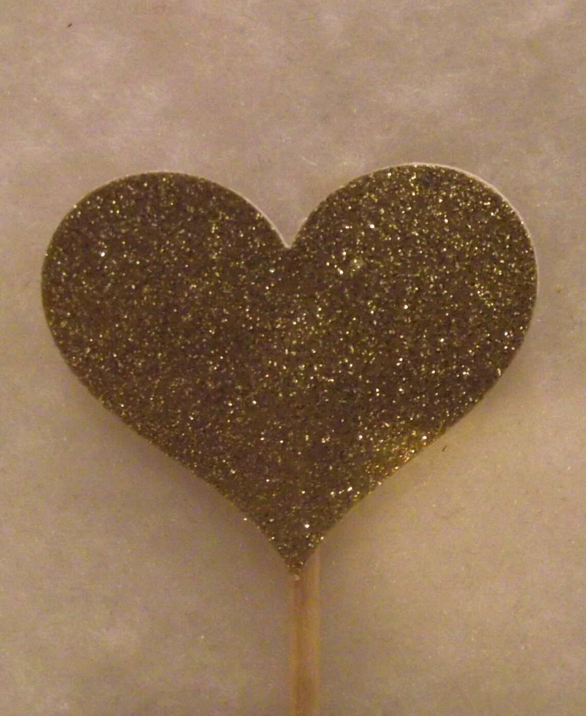 Gold Glitter Heart Cupcake Toppers: Wedding & Party Picks - Etsy