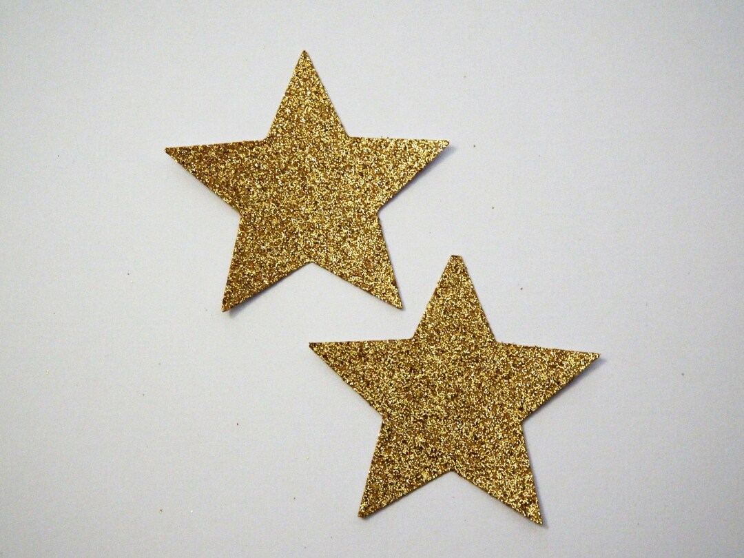 25 Glitter Stars, Twinkle Little Star, Embellishments, Confetti, Star ...