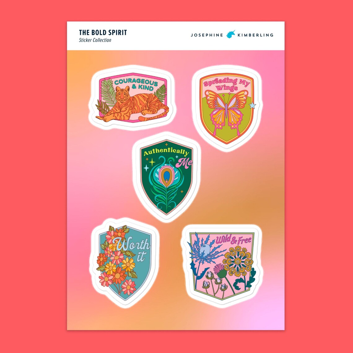 The Bold Spirit Sticker Collection - Etsy