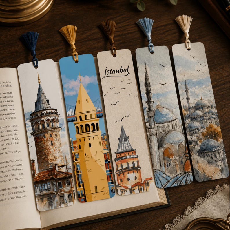 Istanbul Bookmark Bundle Set, 15 Printable Bookmarks, Turkish Art ...