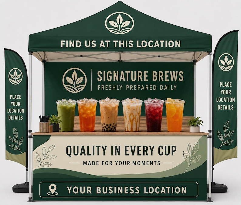 Custom Logo Pop up Canopy Tent | Heavy Duty Event Display Booth (10x10 ...