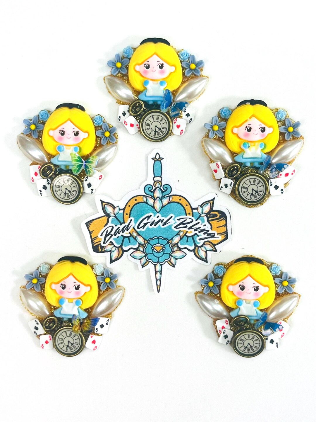 5 Piece Alice Face Painting Bling Set - Etsy