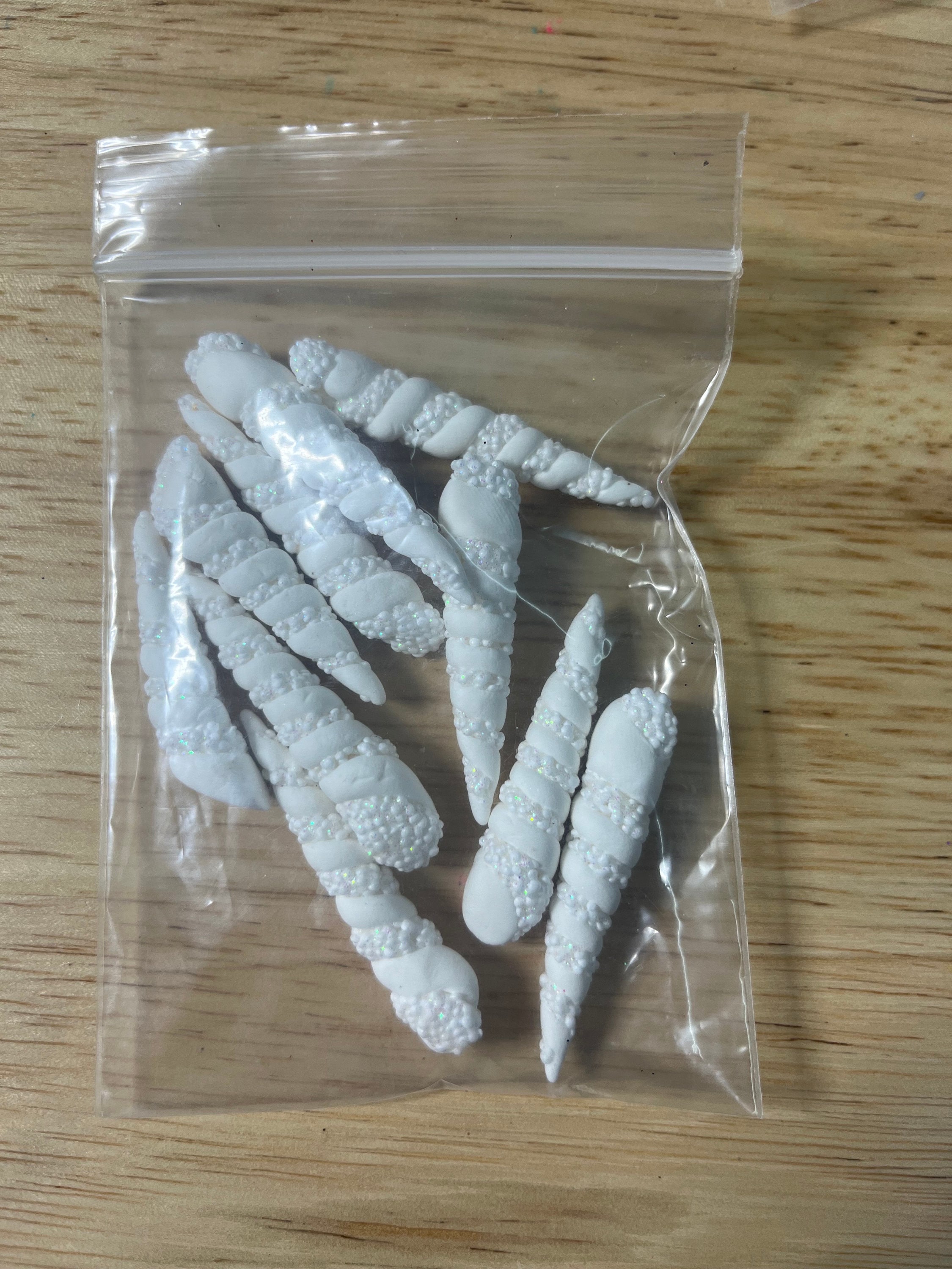 10 Pack Air Dry Clay Unicorn Horns - Etsy