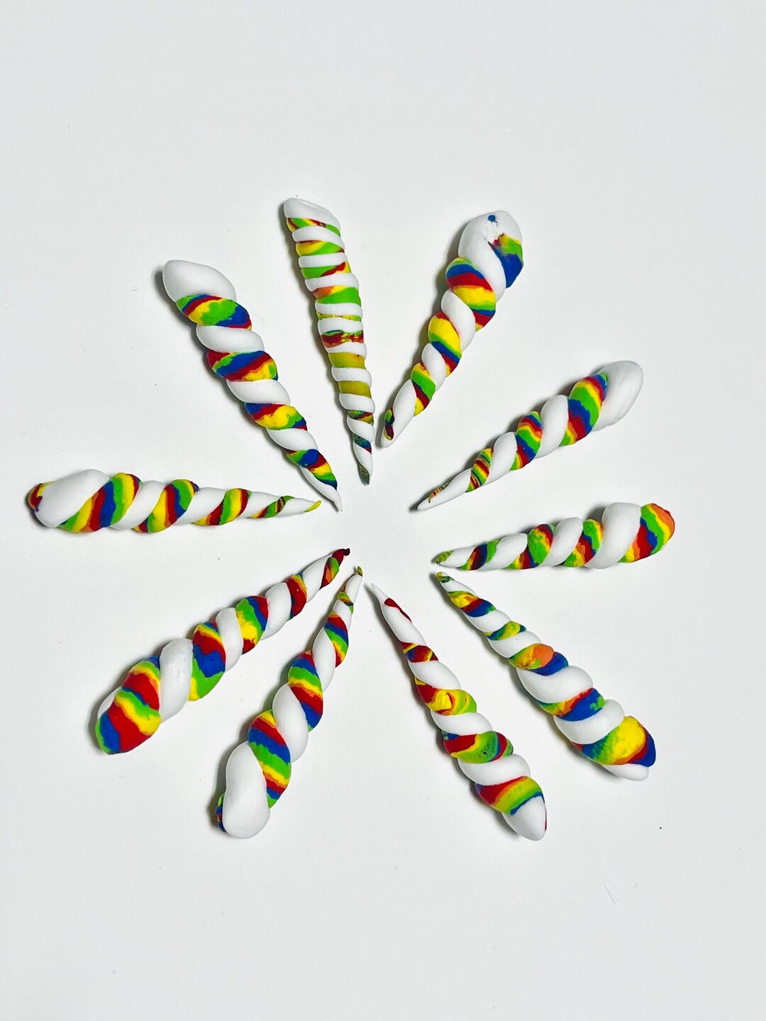 New Color!! 10 Pack Air Dry Clay Unicorn Horns - Etsy