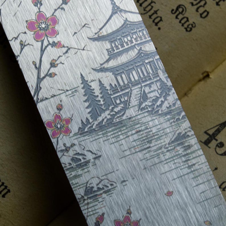 Personalized Metal Japanese Cherry Blossom Bookmark - Etsy Australia