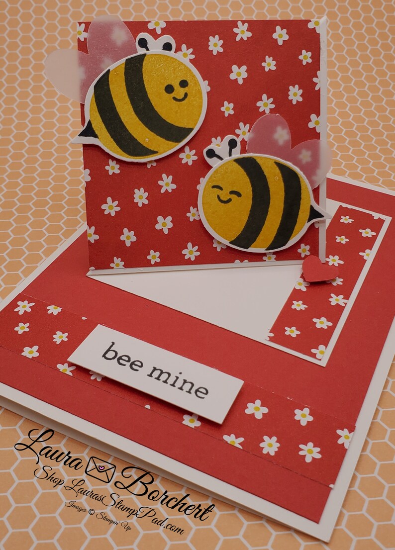 Stampin' Up! Bee Mine Card Tutorial PDF Only - Etsy