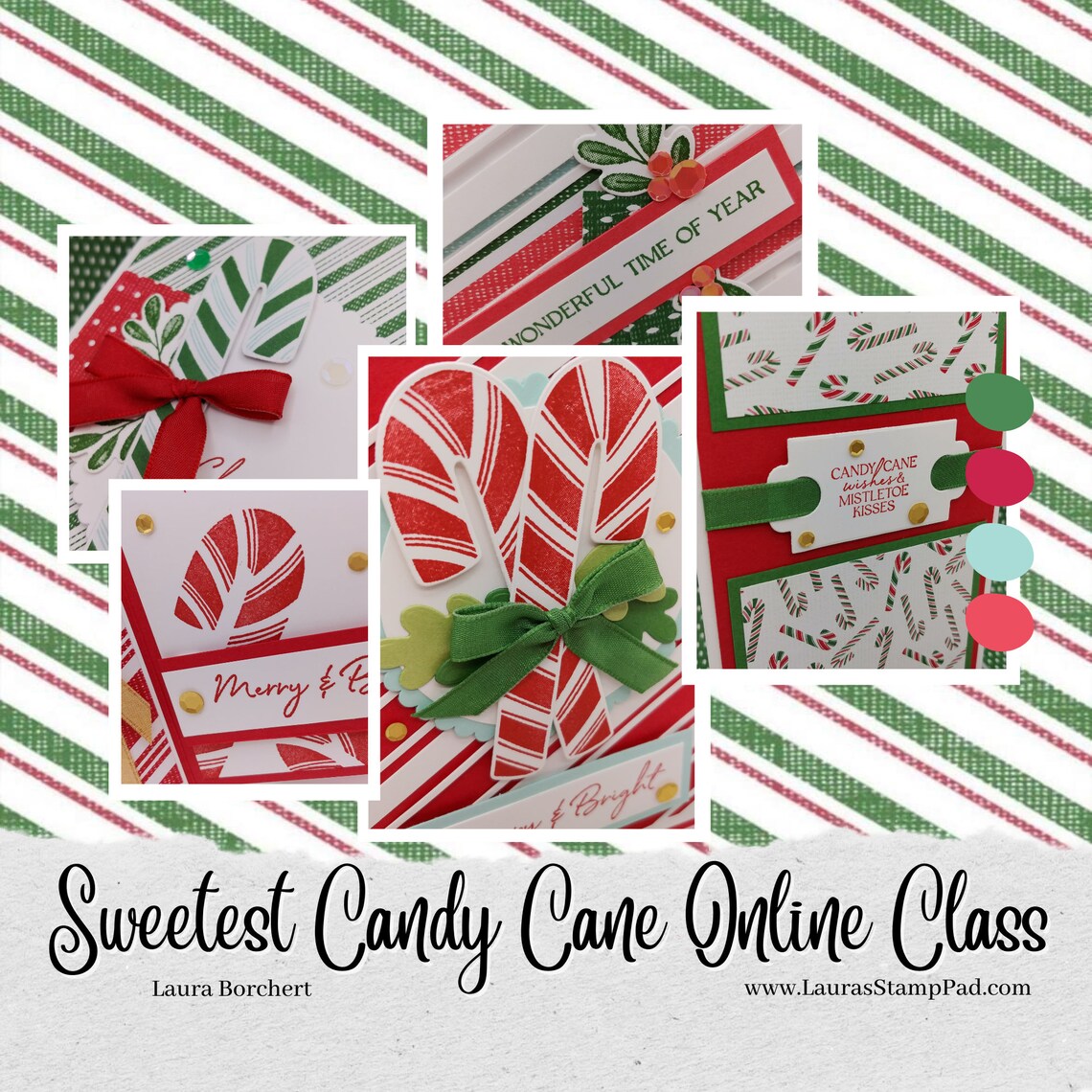 Sweetest Candy Cane Card Tutorial PDF Only - Etsy