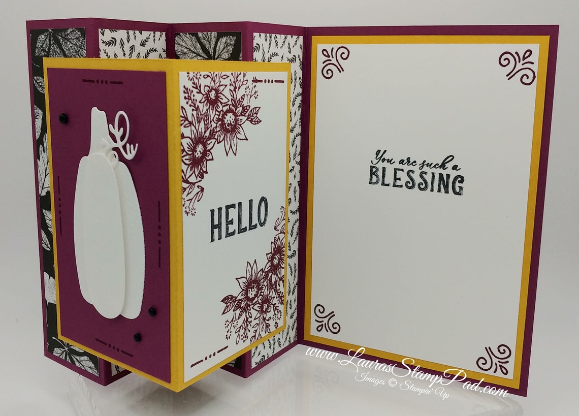 Rustic Harvest Card Tutorial PDF Only - Etsy