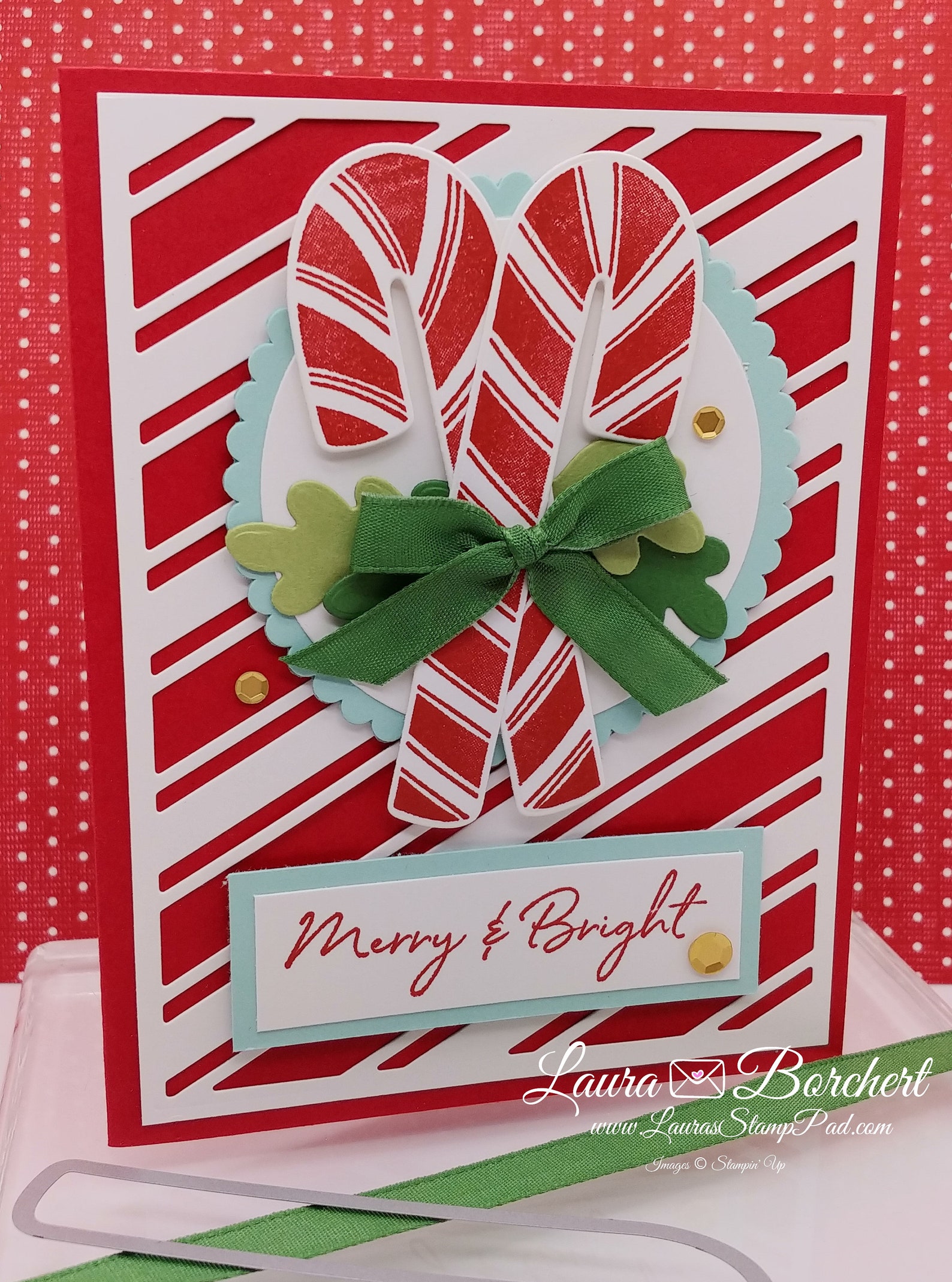 Sweetest Candy Cane Card Tutorial PDF Only - Etsy