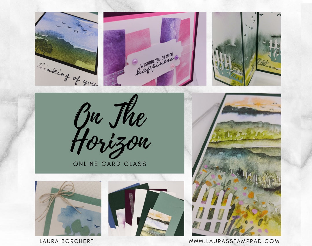 On the Horizon Card Tutorial PDF Only - Etsy