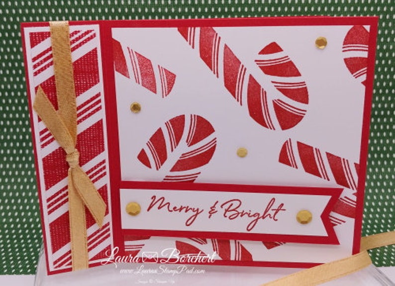 Sweetest Candy Cane Card Tutorial PDF Only - Etsy