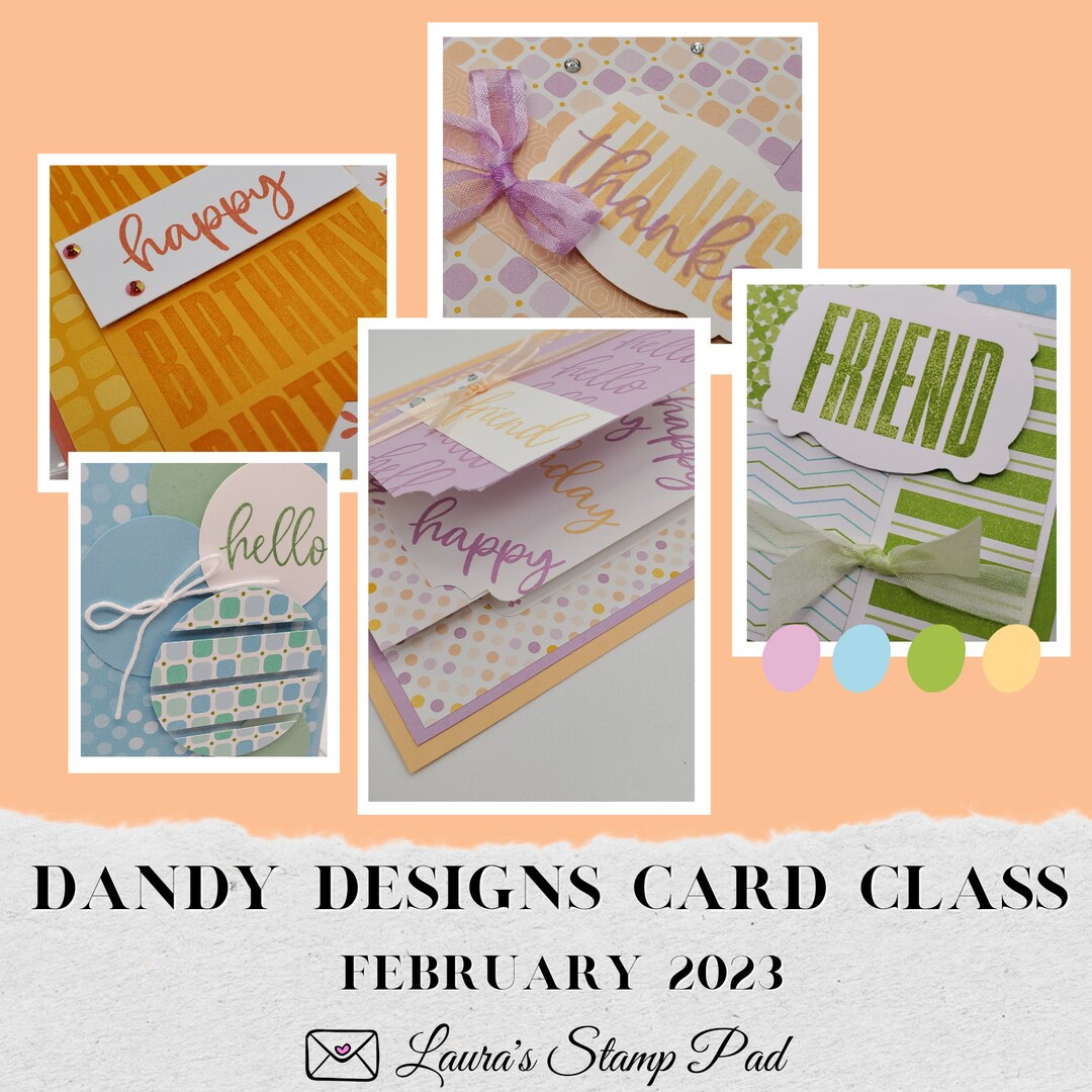 Dandy Designs Card Tutorial PDF Only - Etsy