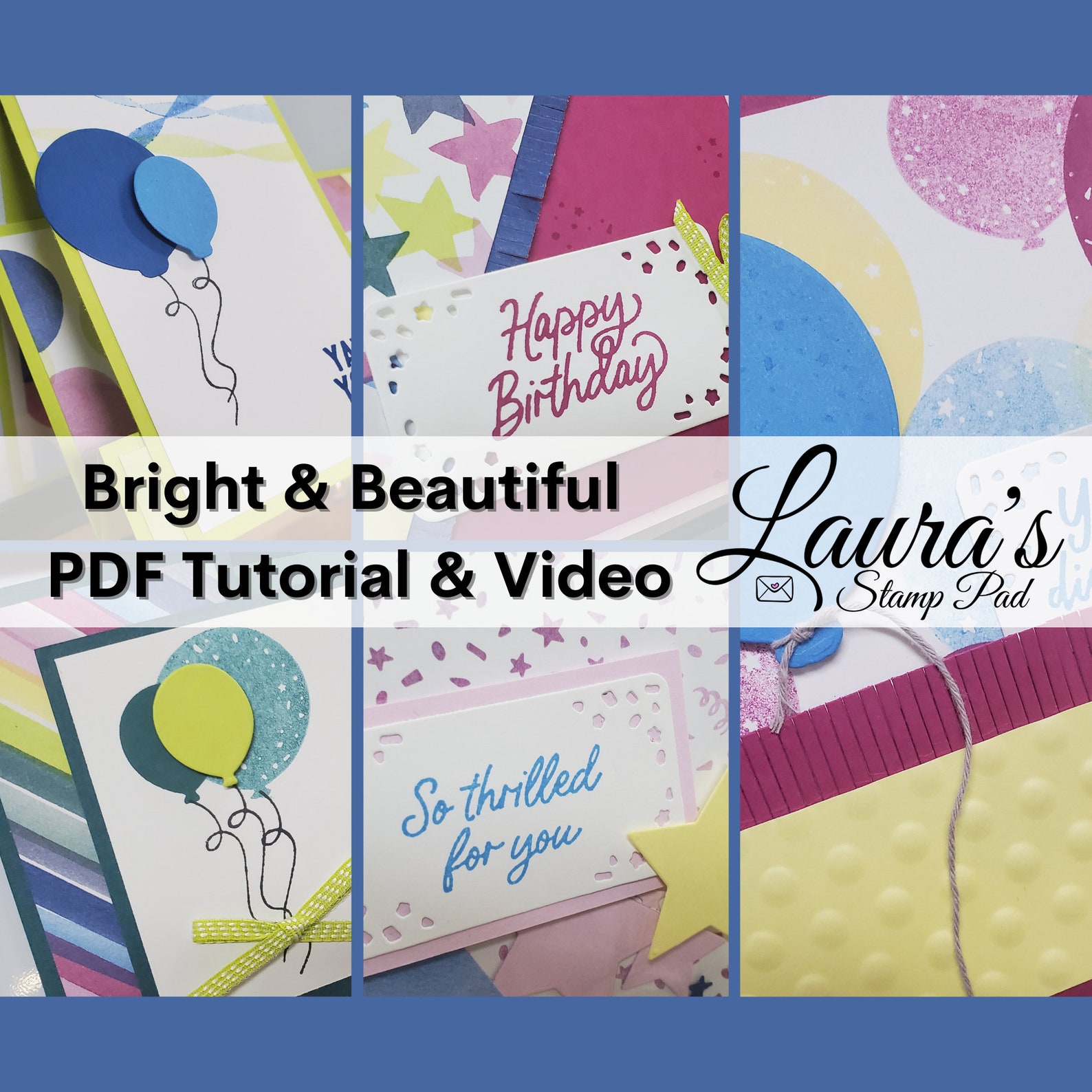 Bright & Beautiful Card Tutorial PDF Only - Etsy