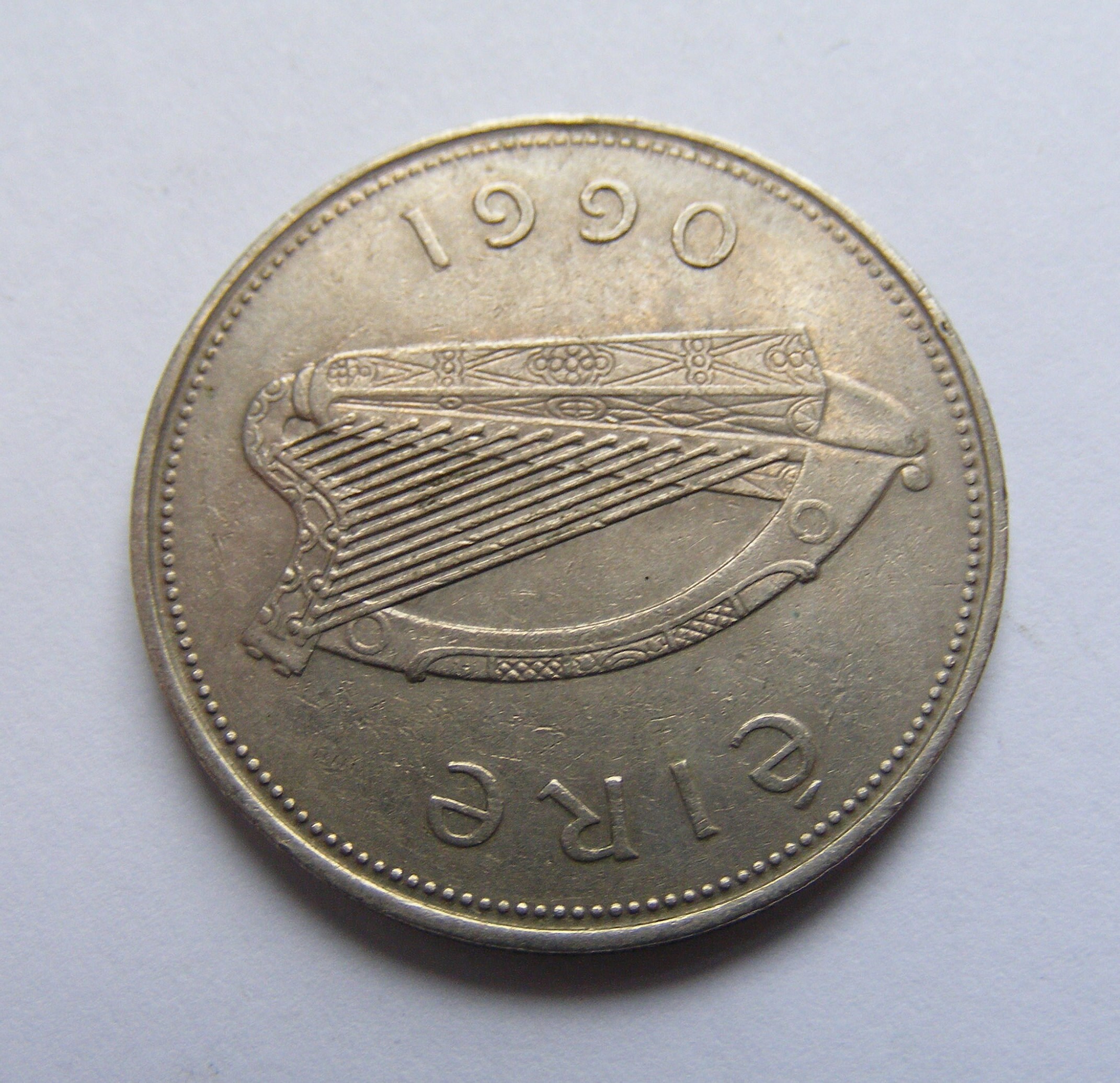 Irish 1990 One Pound Coin Old Vintage Ireland First Year Issued - Etsy