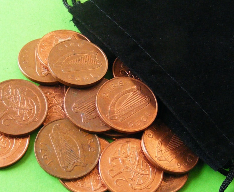 20 Irish Decimal 2p Two Pence Coins Stylized Bird Harp Ireland - Etsy