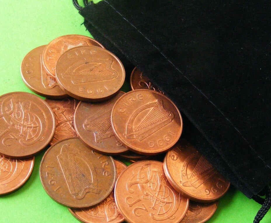 20 Irish Decimal 2p Two Pence Coins Stylized Bird Harp Ireland - Etsy