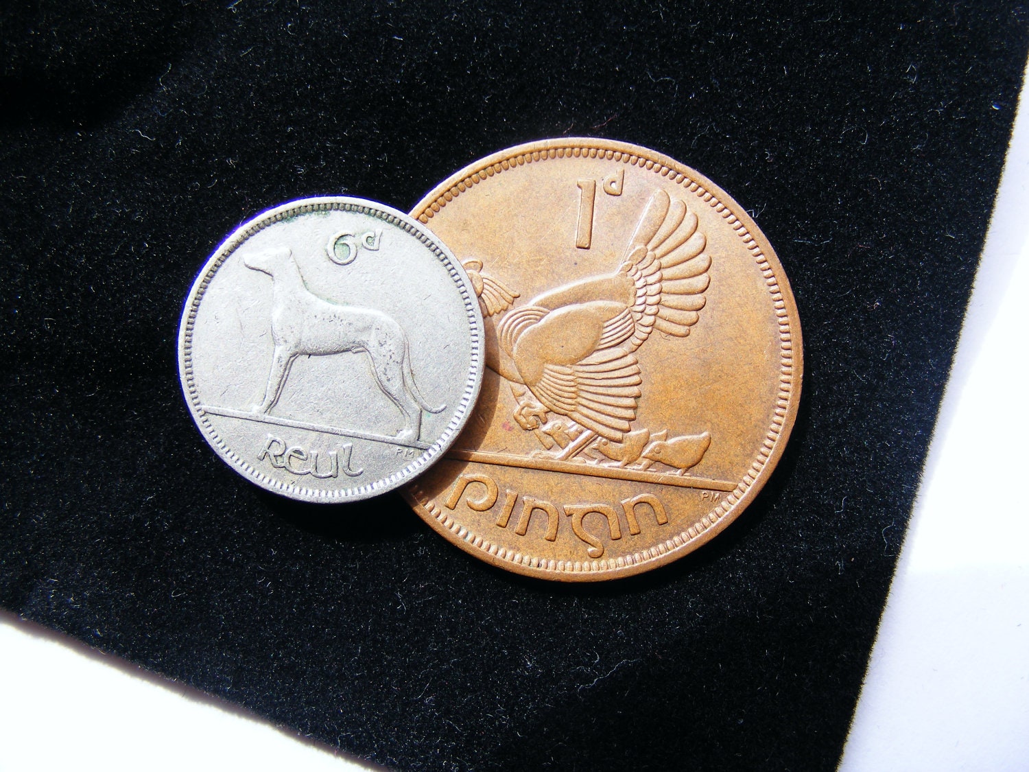 Authentic Lucky Irish Wedding Coins A Sixpence and A Penny - Etsy