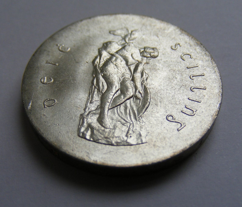 1966 Irish Silver Ten Shilling Commemorative Coin Toned Mint Luster ...