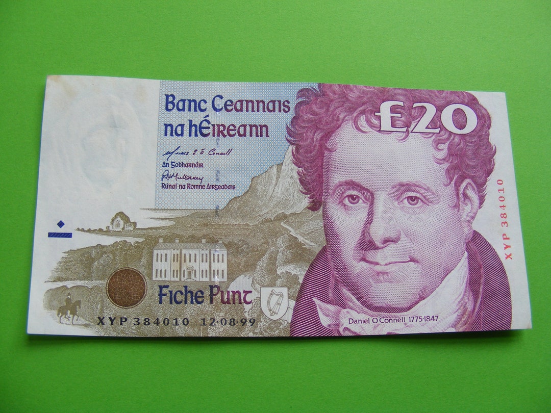 Ireland 1999 Twenty Pound Paper Money Note Old Irish 20 - Etsy