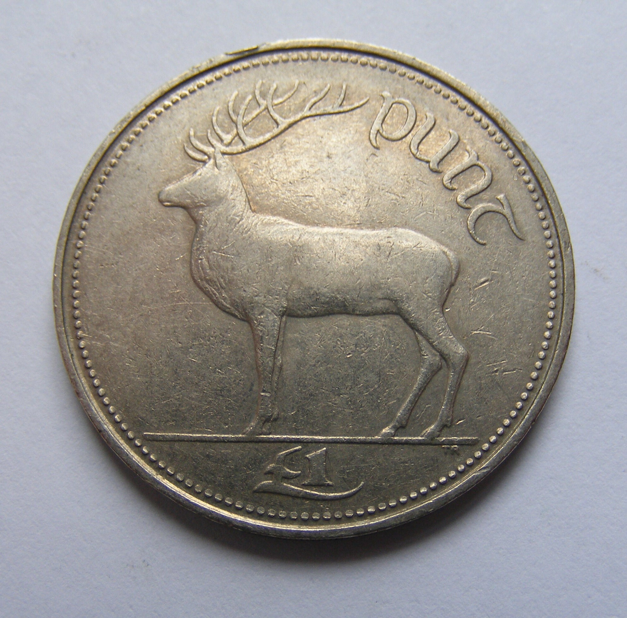 Irish 1990 One Pound Coin Old Vintage Ireland First Year Issued - Etsy