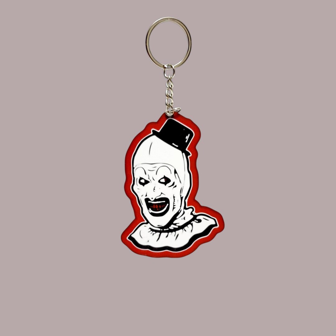 Terrifier Art the Clown 3d Printed Key Chain - Etsy