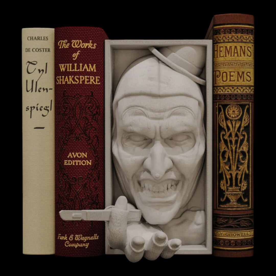 Terrifier Art the Clown-inspired 3d-printed Book Nook - Etsy