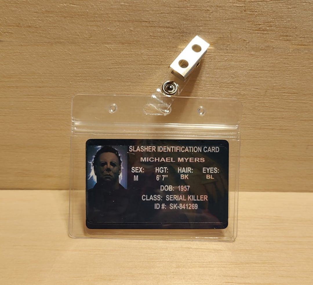Halloween Michael Myers Slasher Identification ID Card - Etsy