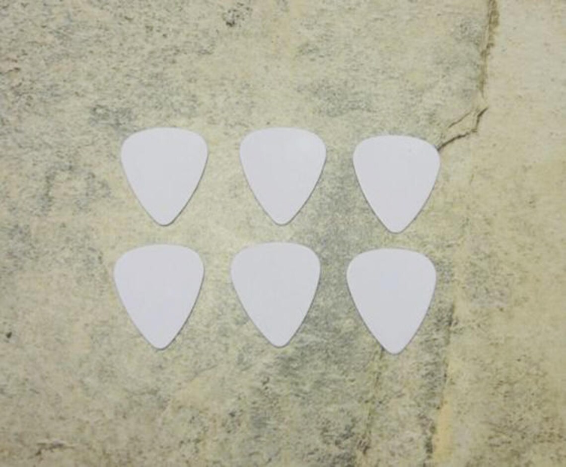 One set of 6 Rock band Single Sided Picture Guitar Picks | Etsy