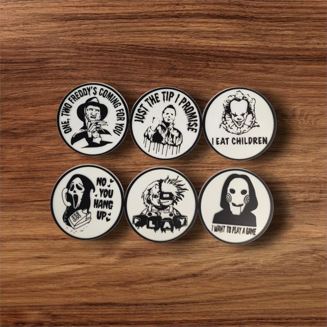 Horror Cup Coasters - Set of 6 3d-printed - Etsy