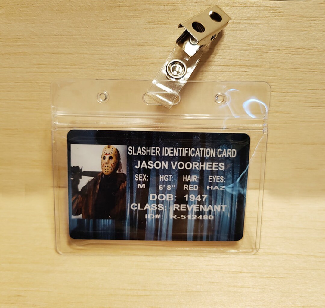 Friday the 13th Jason Voorhees Slasher Identification ID Card - Etsy