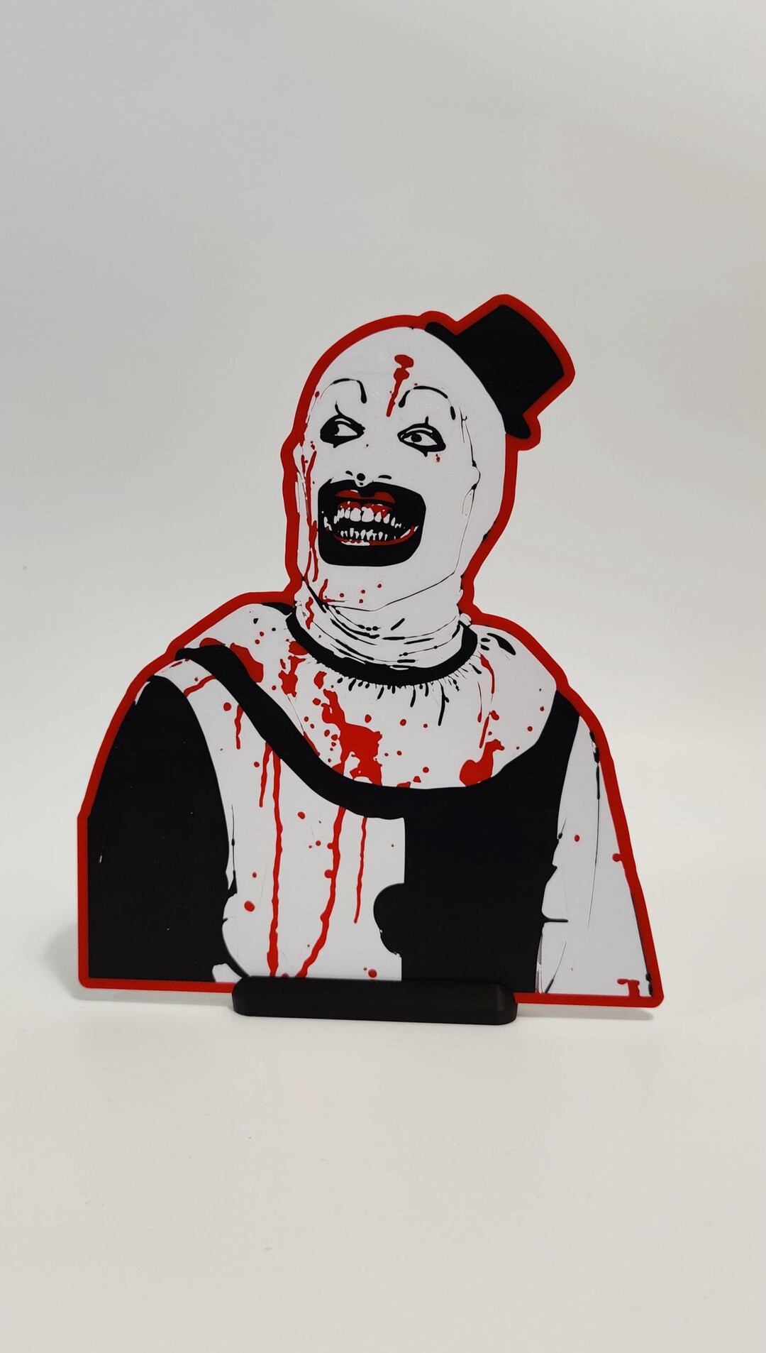 Terrifier Art the Clown Wall Art Sign 3D Printed - Etsy