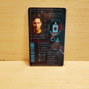 Mission Impossible Ethan Hunt ID Card - Etsy