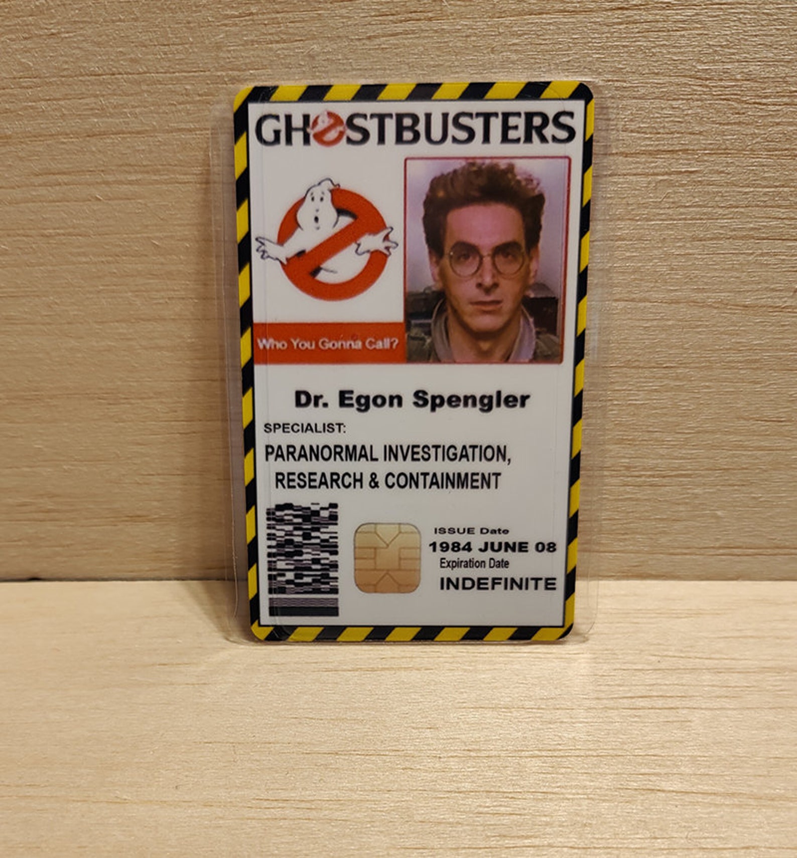 Ghostbusters Dr. Egon Spengler ID Card - Etsy