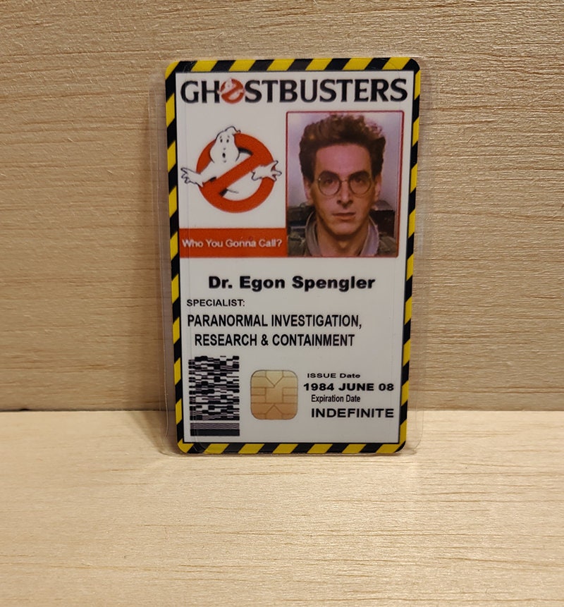 Ghostbusters Dr. Egon Spengler ID Card - Etsy