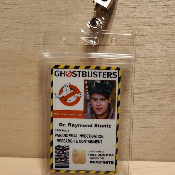 Ghostbusters Id Card - Etsy
