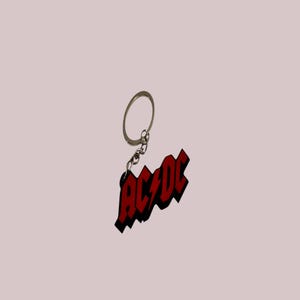 AC/DC 3d-printed Key Chain - Etsy