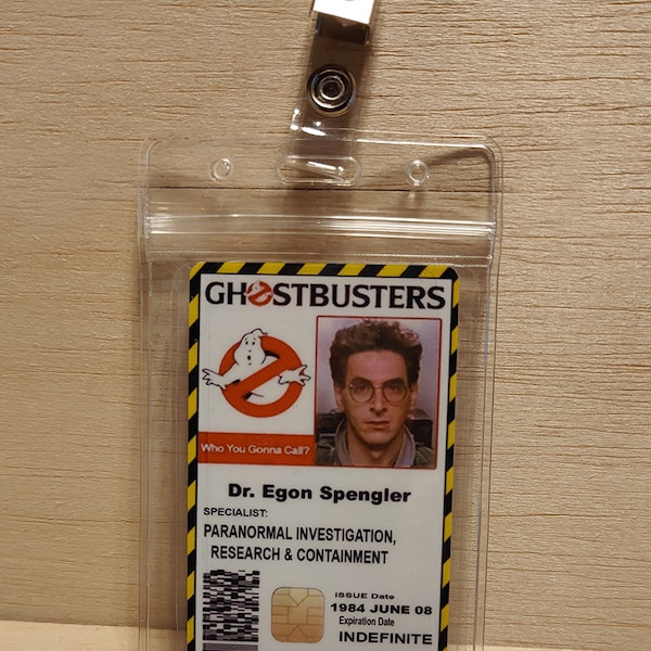 Ghostbusters Id Card - Etsy