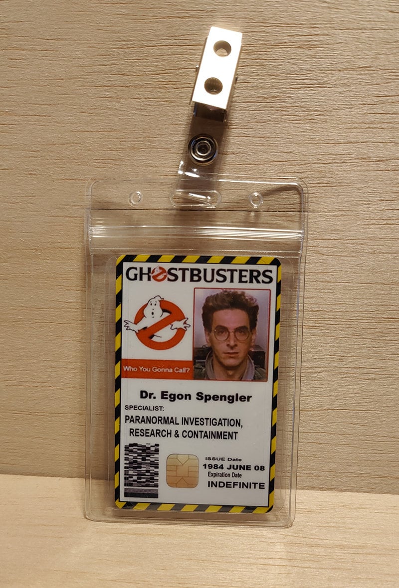 Ghostbusters Dr. Egon Spengler ID Card - Etsy