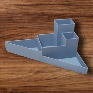 Compact Corner Desk Organizer 3D Printed - Etsy