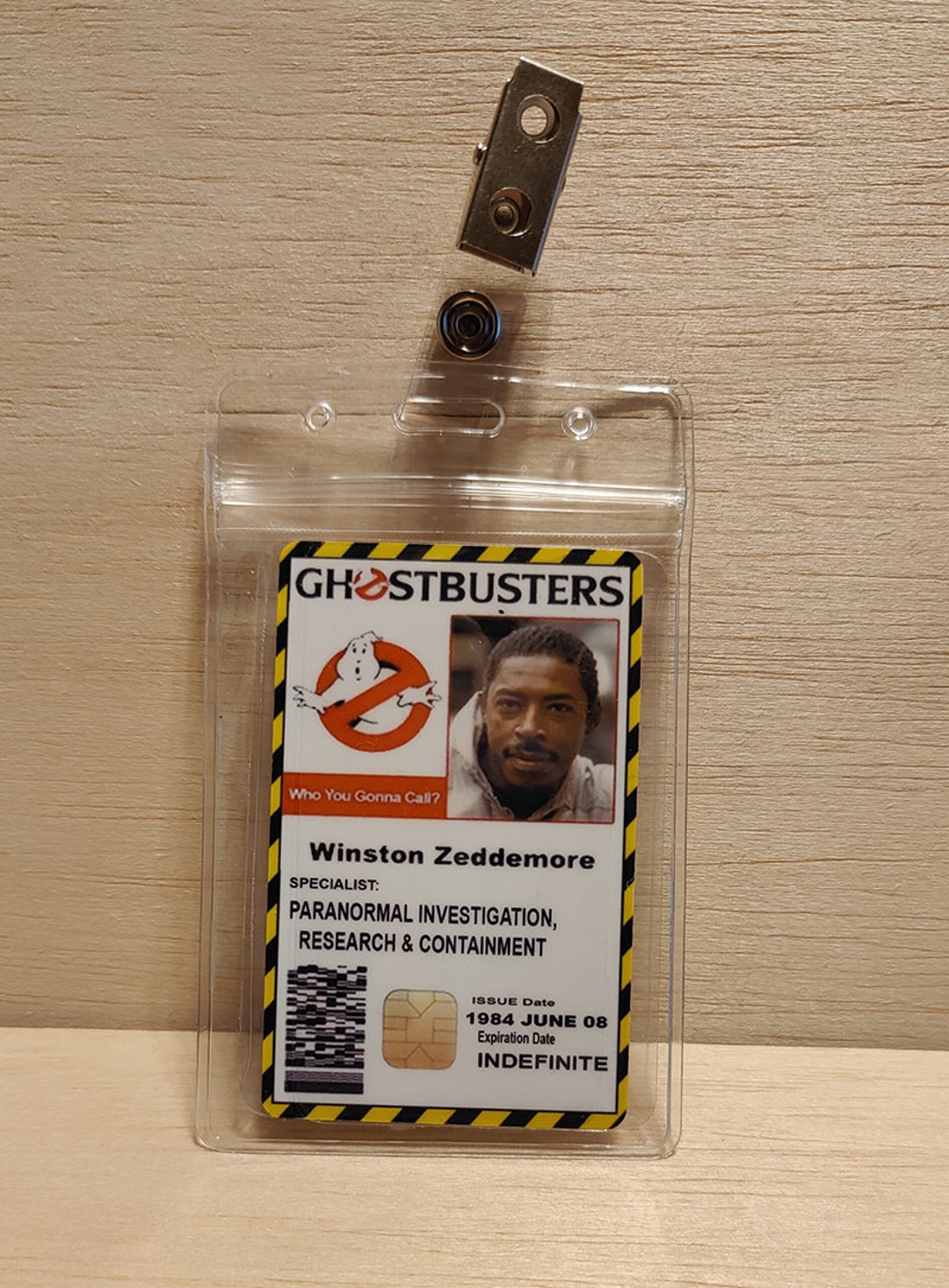 Ghostbusters Winston Zeddemore ID Card - Etsy