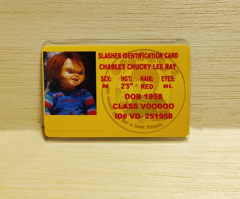 Chucky Slasher Identification ID Card - Etsy