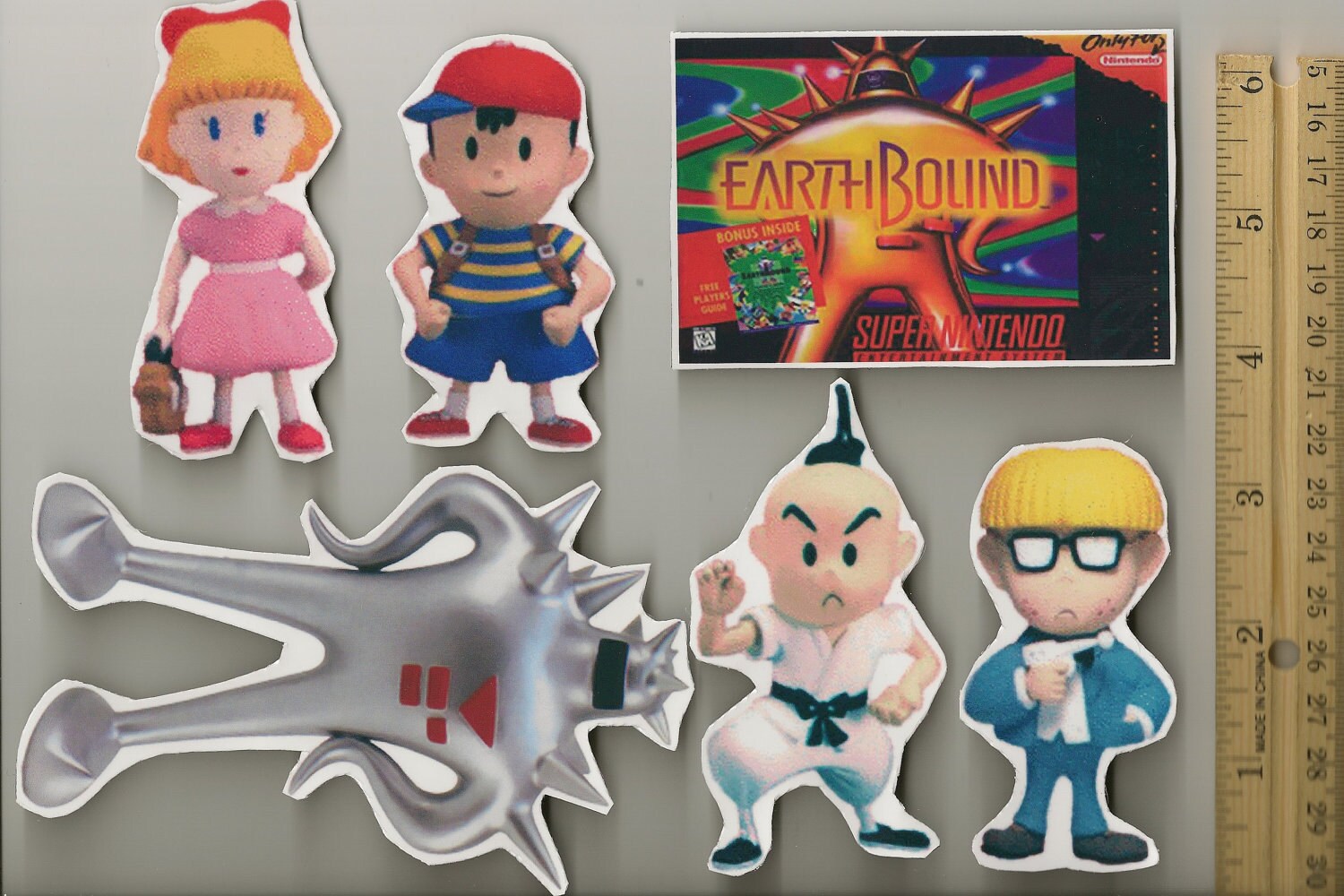 Earthbound Super Nintendo Box Art and Character Magnet Set | Etsy