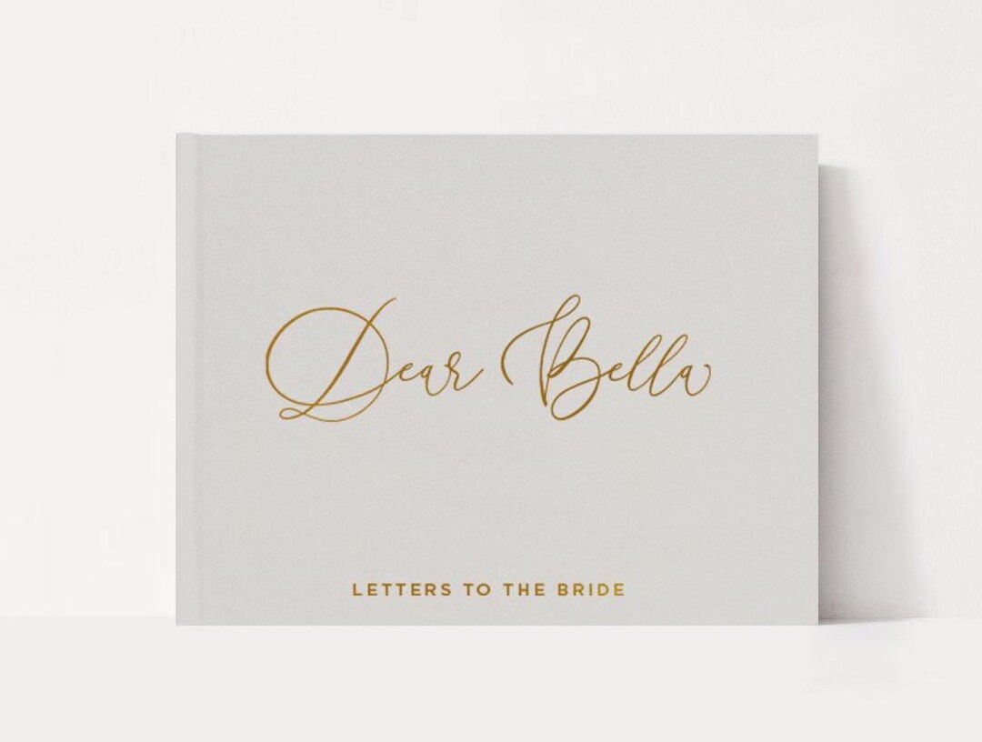 Dear Bride Wedding Guest Book | Letters to the Bride Book | Bridal ...