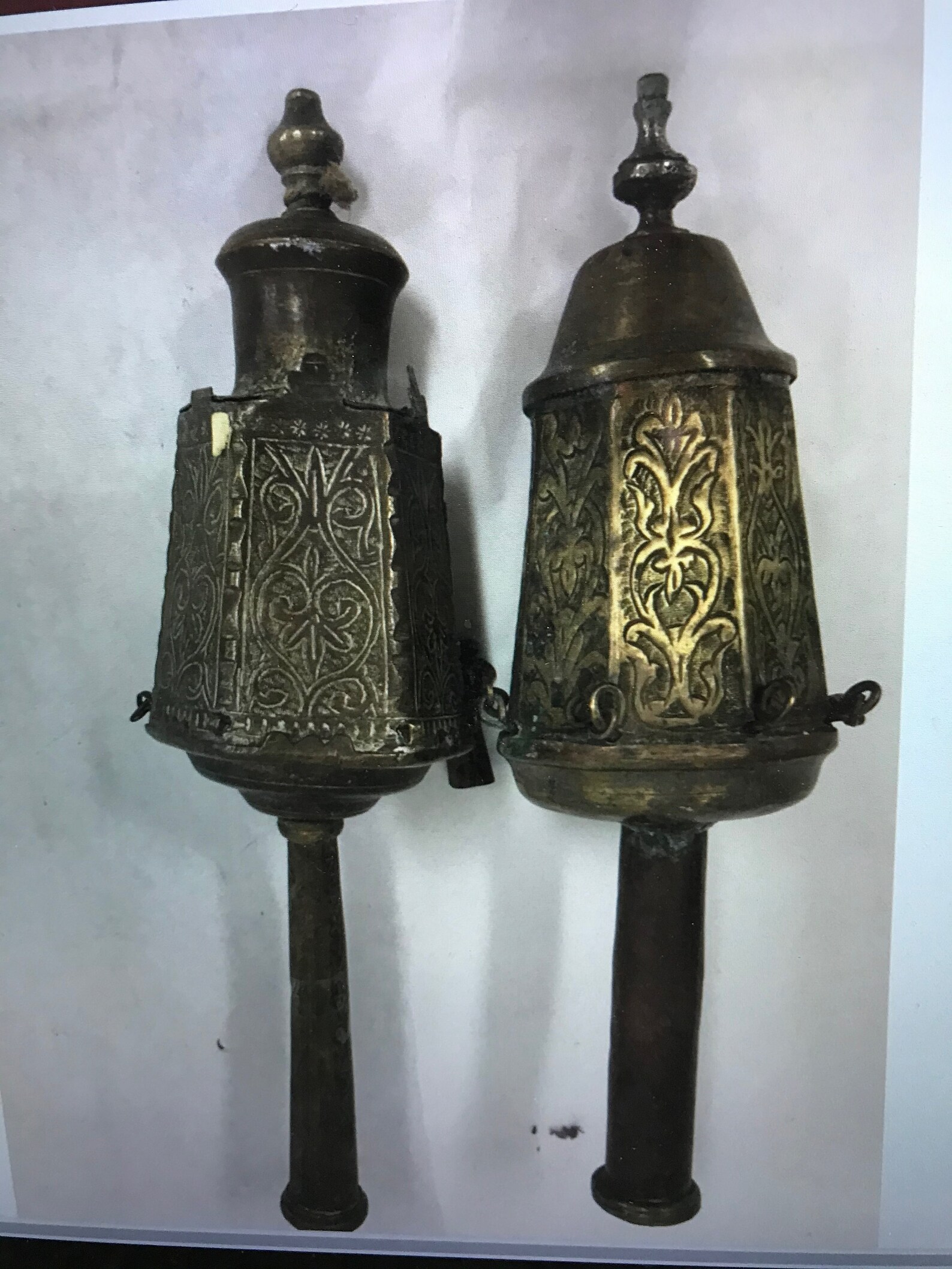 Lot of 2 Ornate Collectible Antique Judaica Brass/copper Torah - Etsy