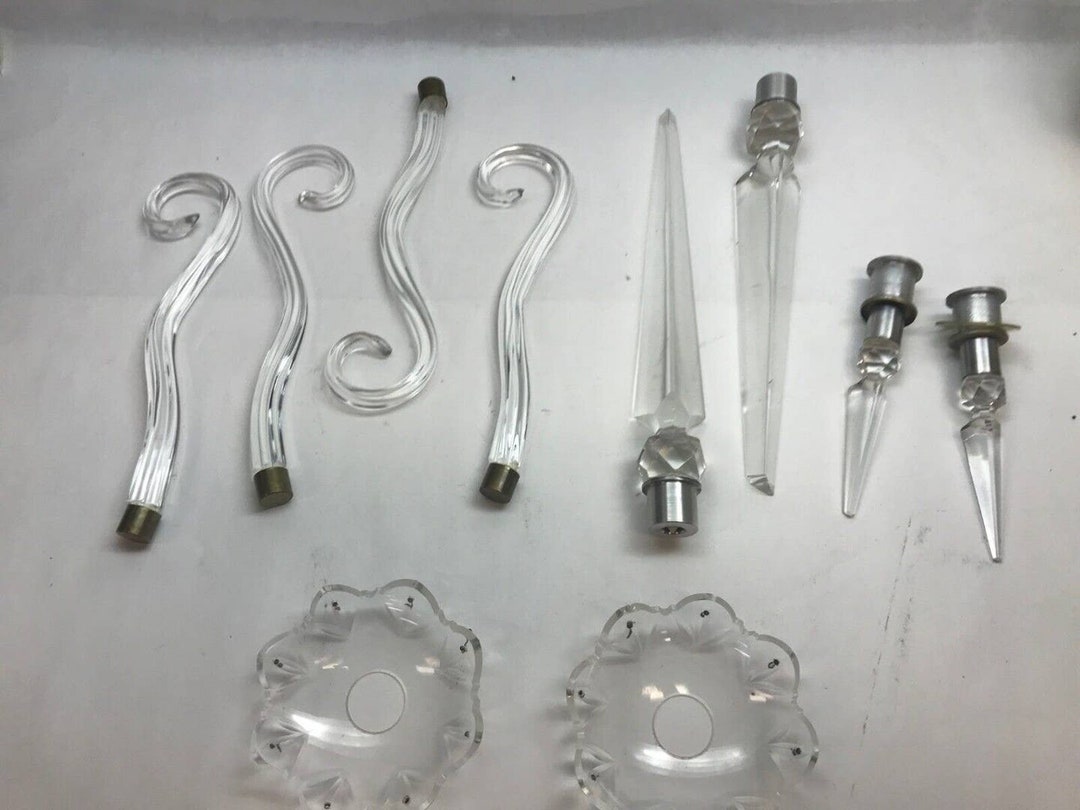 Mixed Lot Crystal Chandelier Pieces See Pics Crafting Decor - Etsy