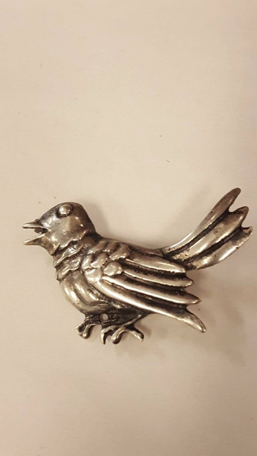 VINTAGE Sterling Silver Brooch PIN Singing Robin Niederkorn - Etsy