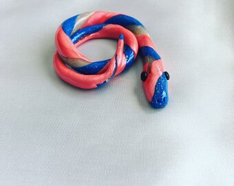 Polymer clay snake | Etsy
