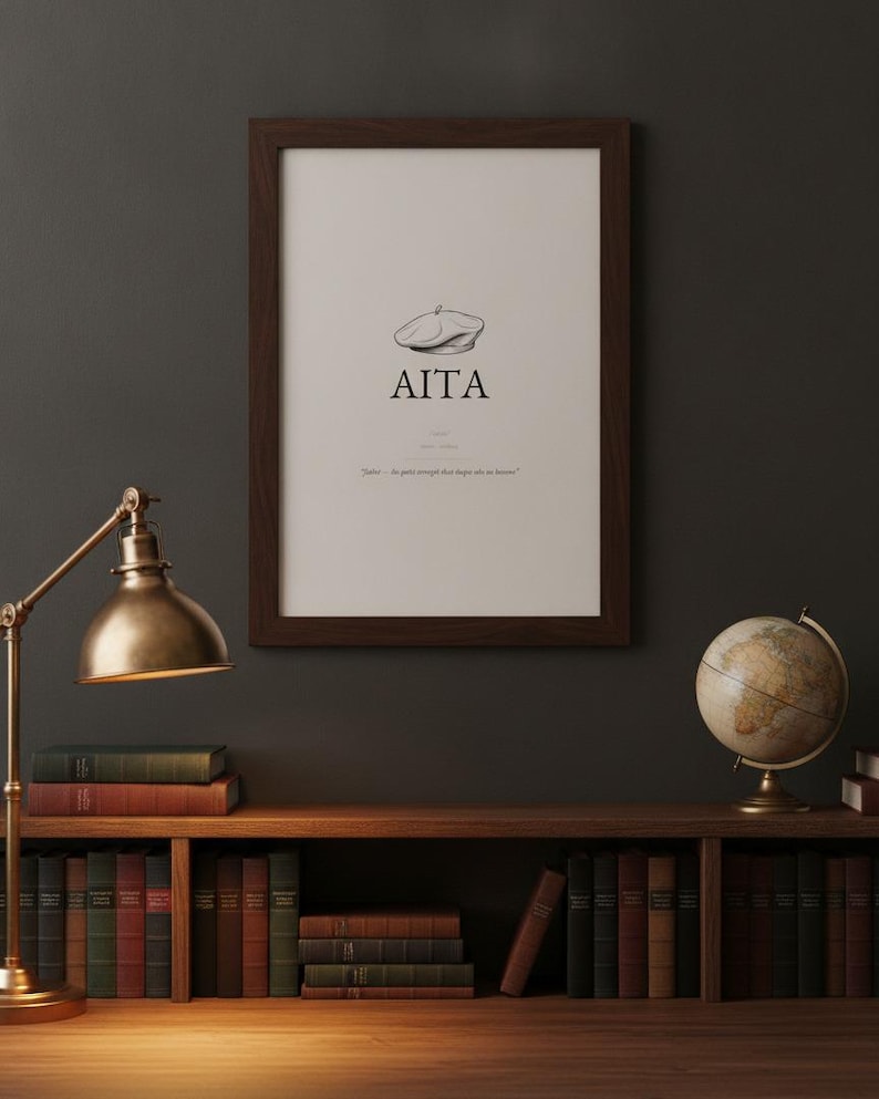 Aita Basque Word Print | 3 Versions Included | Father's Day Gift ...