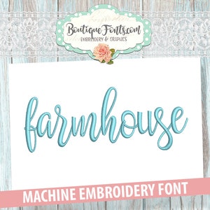 6 Farmhouse Embroidery Font Set Rustic Font Instant Download - Etsy