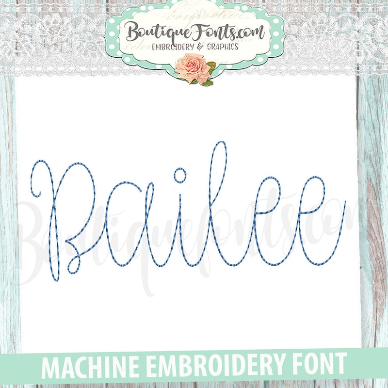 Bean Stitch Embroidery Font - Etsy